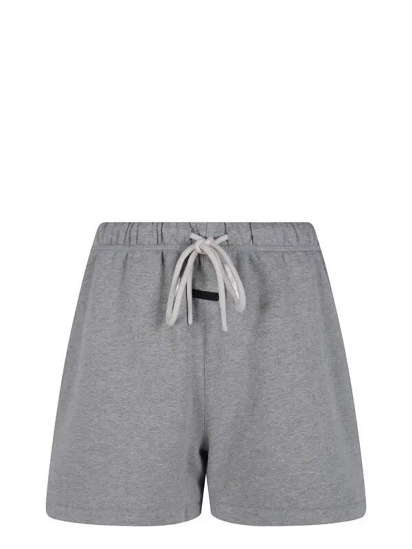 Fear Of God Classic Fit Cotton Drawstring Shorts - Gray