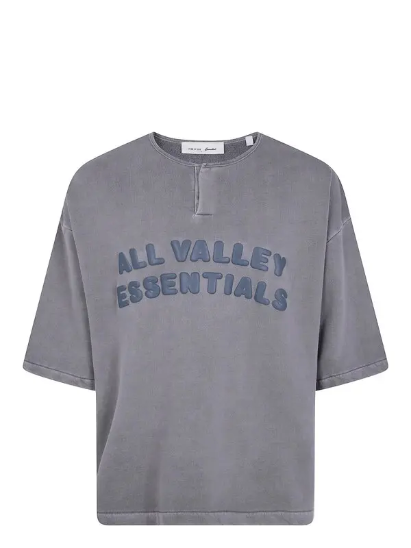Fear Of God T-shirt Short Sleeve "3/4" Henley Sweatshirt - Beige
