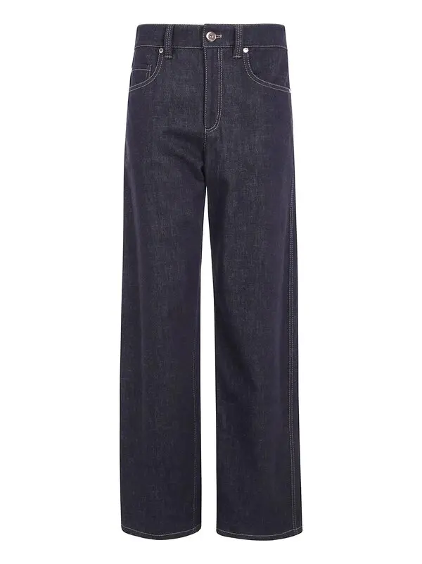Brunello Cucinelli Denim Pants - Black