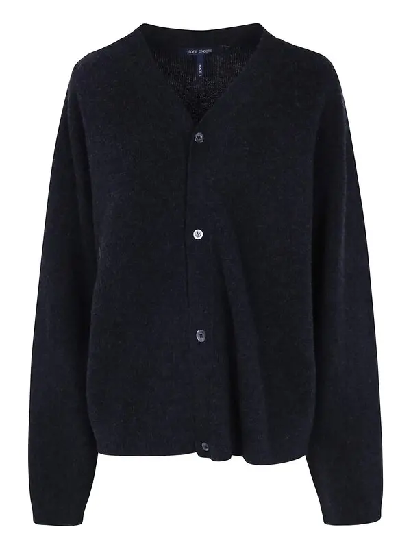 Sofie D'hoore Sweater V-neck Buttons "meroe - Gray