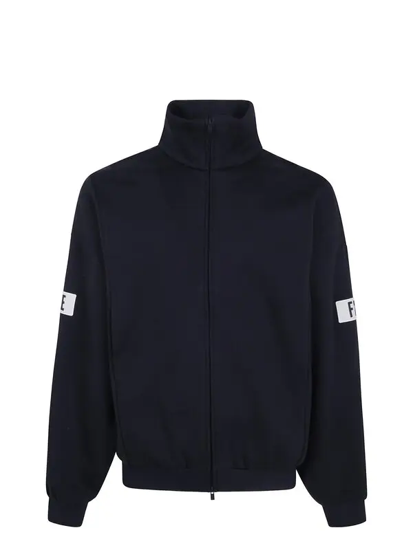 Fear Of God Jacket Zip-up "track Jacket - Black