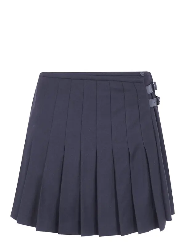 Emporio Armani Skirt With Buckles - Black
