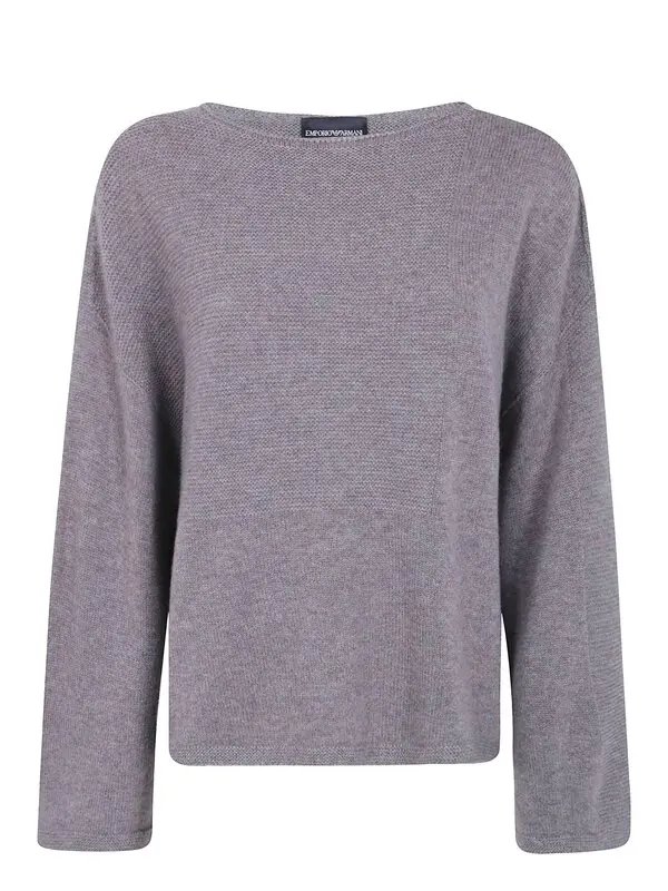 Emporio Armani Wool Cashmere Sweater - Gray