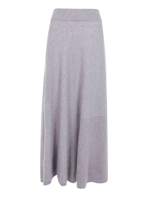 Emporio Armani Skirt Wool Cashmere "earth - Gray