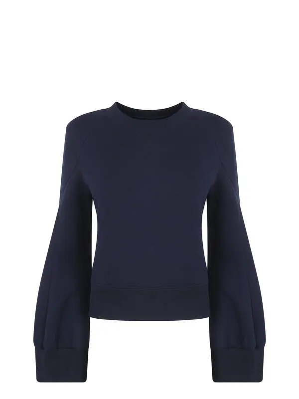 Sacai Long Sleeve Sponge Sweat Pullover - Black