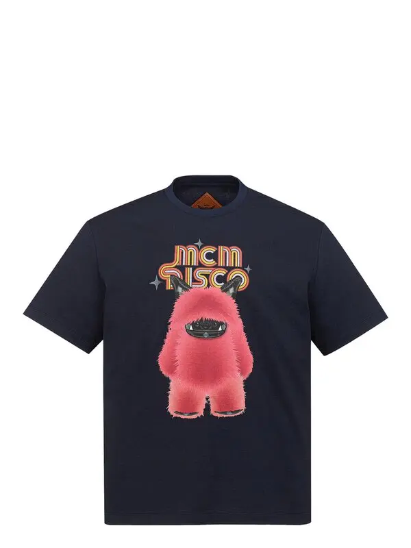Mcm Mars Dog Disco T-shirt - Navy Blazer