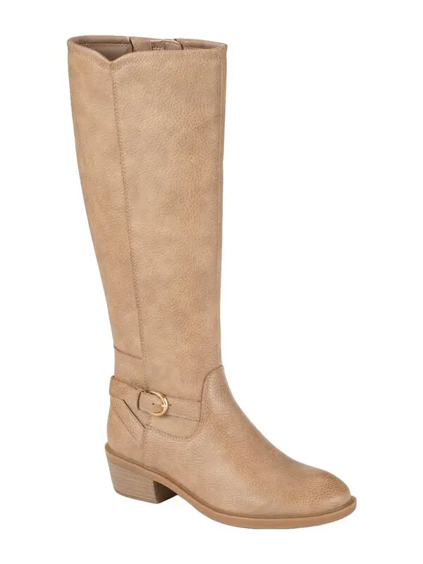BARETRAPS Natara Faux Leather Riding Boots - Whiskey