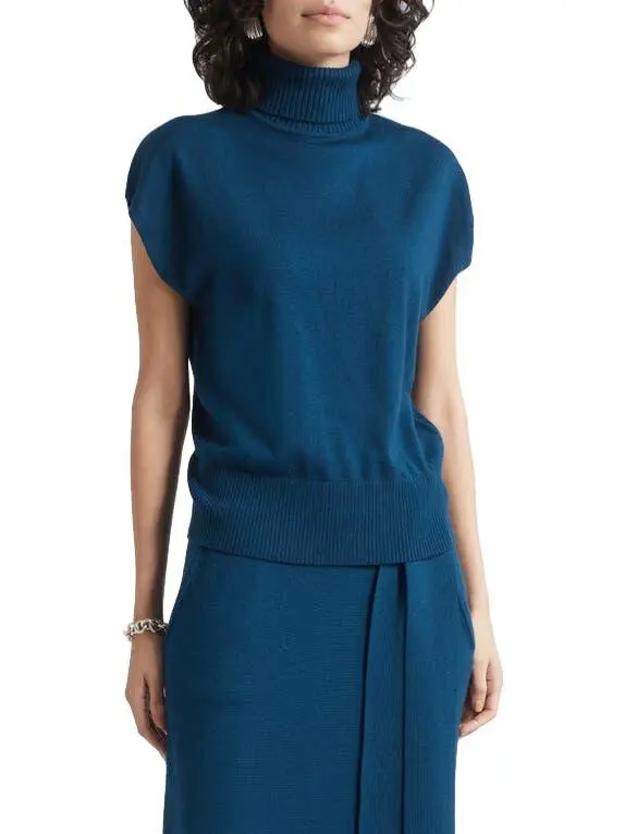 Ramy Brook Natalie Wool Turtleneck Sweater - Dark Teal