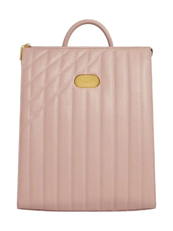 LABANTE LONDON Danai Vegan Leather Backpack With Artist-designed Strap - Pink