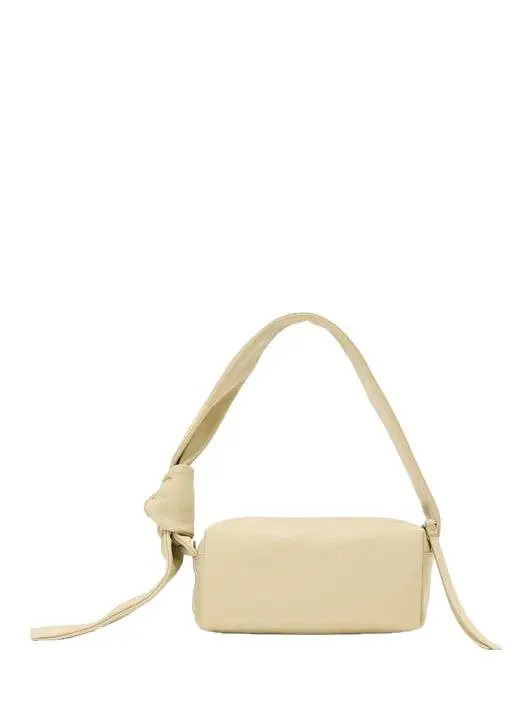 ALLSAINTS Effie Knot Leather Shoulder Bag - Bone White