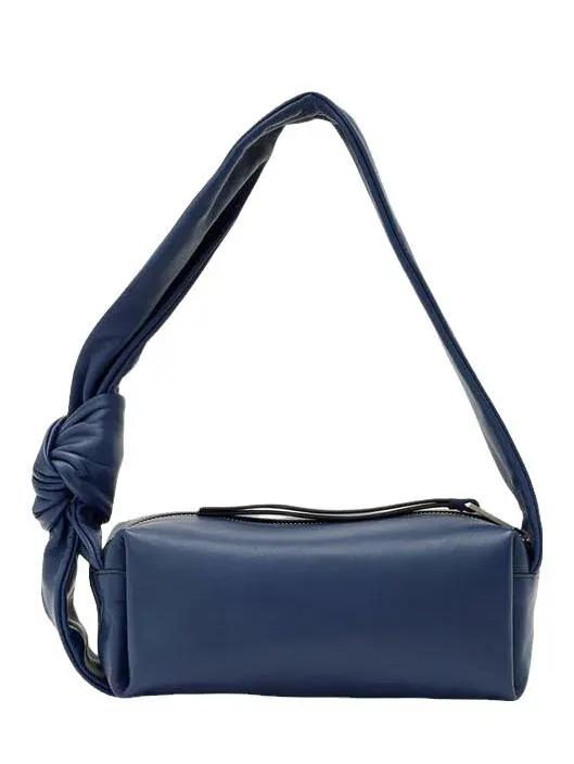 ALLSAINTS Effie Knot Leather Shoulder Bag - True Blue