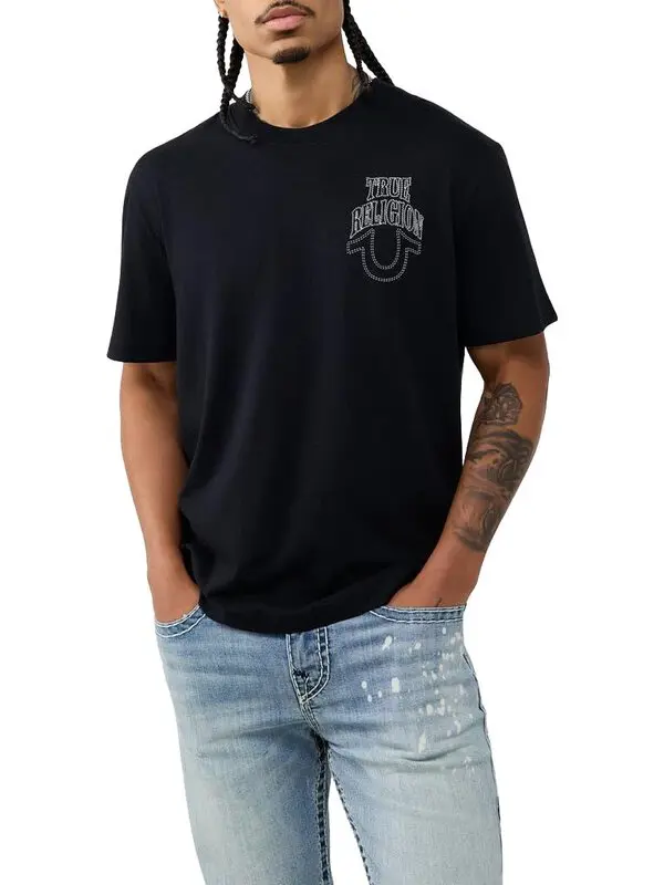 True Religion True No. 1 Buddha Graphic T-shirt - Jet Black
