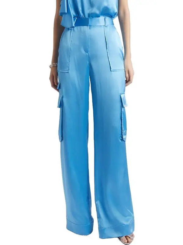 Ramy Brook Hannah Wide Leg Cargo Pants - Oasis