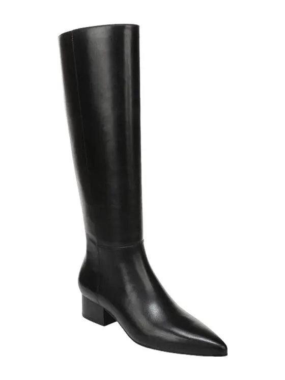 Vince Adan Tall Leather Boot - Black