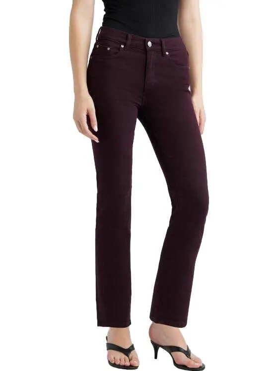 DL1961 Mara Instasculpt™ Mid Rise Ankle Straight Leg Jeans - Viola