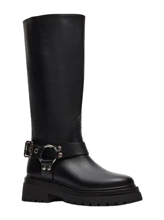 Steve Madden Everest Harness Boot - Black Leather