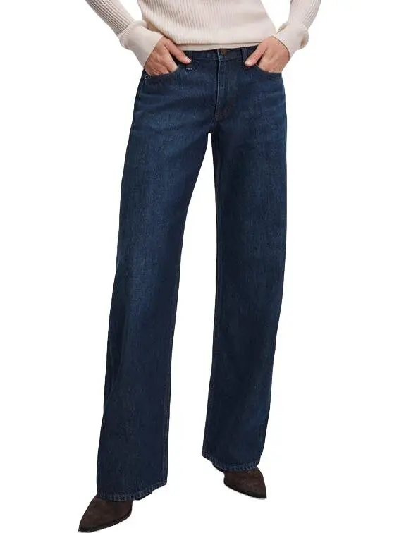 Rag & Bone Cam Full Straight Leg Jeans - Sasha