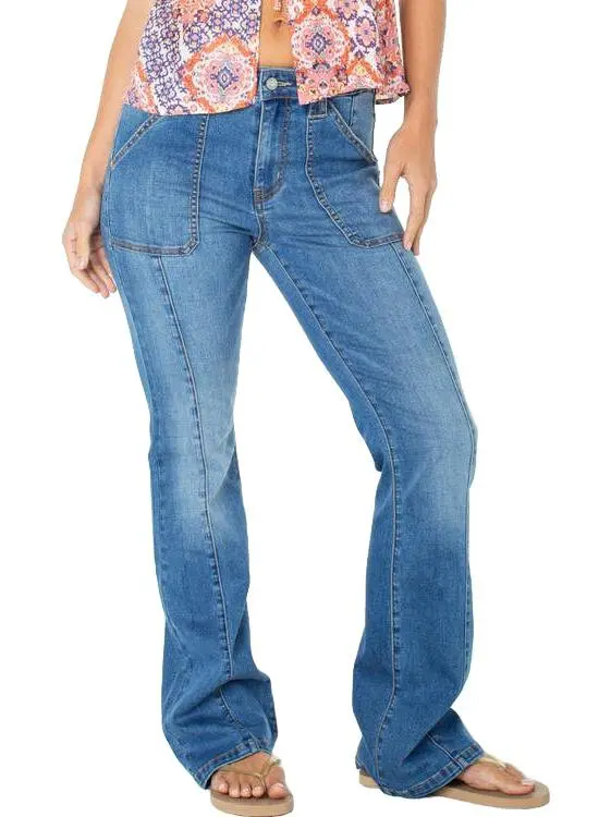 Roxy Trailhead Straight Leg Jeans - Ocean Blur