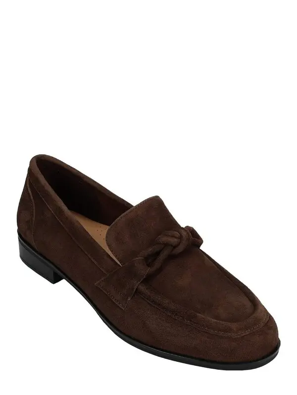 Vaneli Kaye Suede Loafer With Knot Detailing - Tmoro