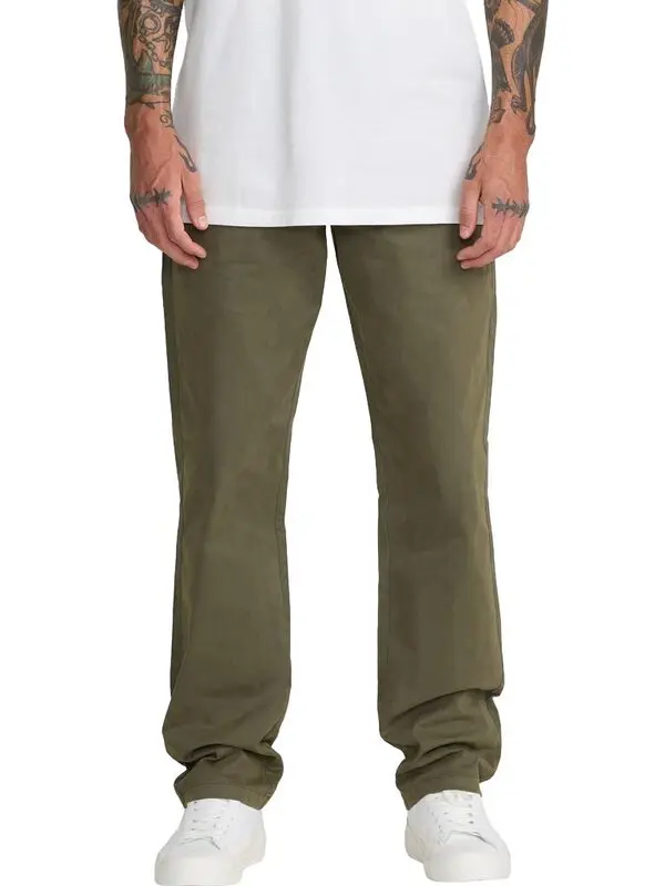 Rvca Weekend Washed Chino Pants - Fatigue