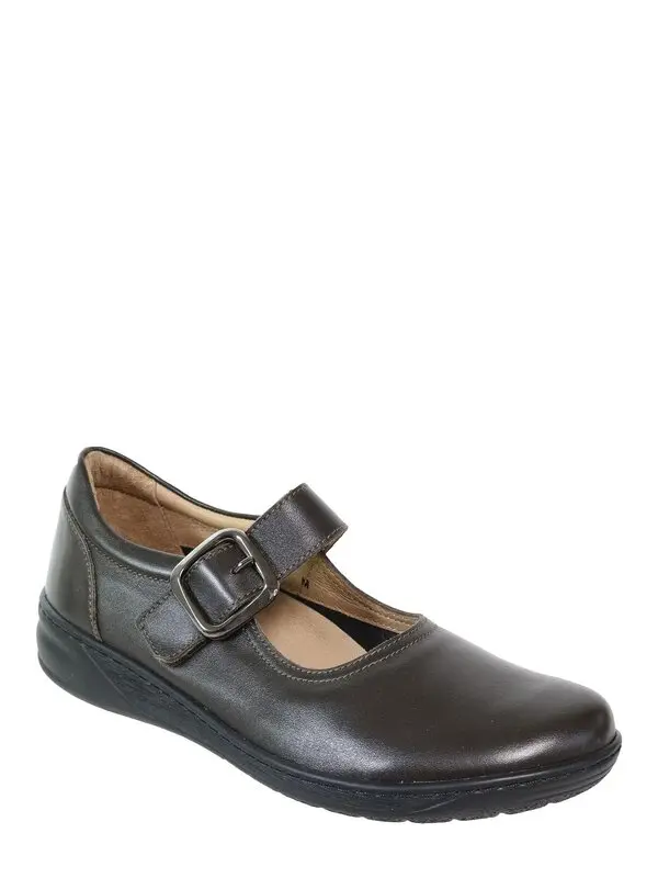 DAVID TATE Pace Leather Mary Jane - Brown Leather