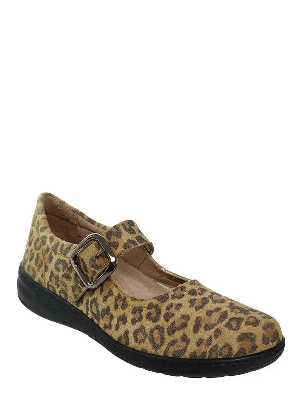 DAVID TATE Pace Leather Mary Jane - Leopard Suede