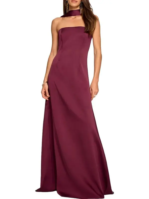 Ramy Brook Karma Gown - Cranberry