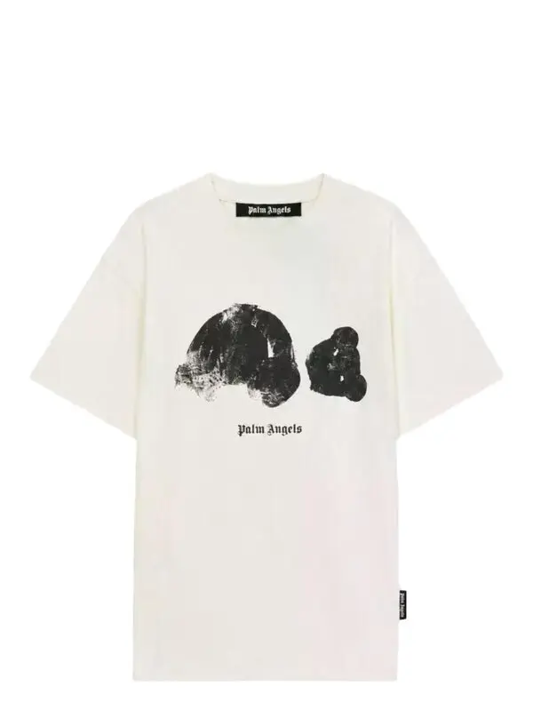 Palm Angels Spray Bear T-shirt - Neutrals