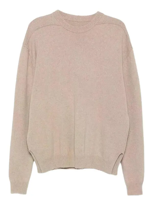 Rick Owens Round-neck Ribbed-knit Sweater - Neutrals