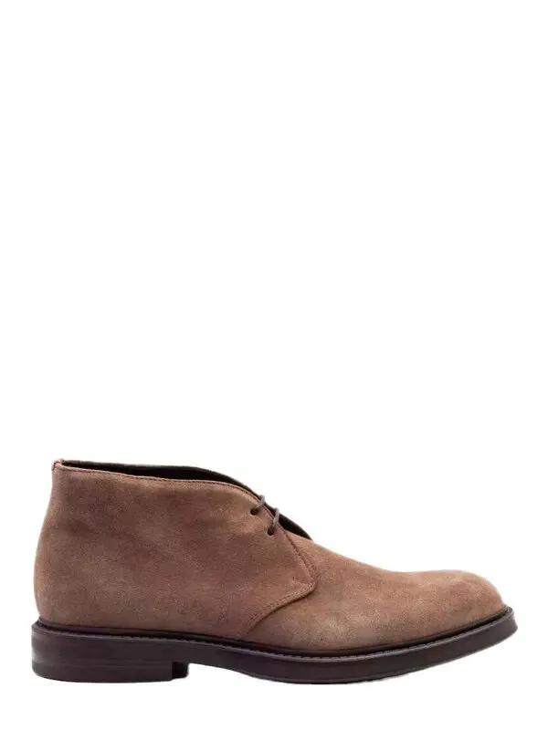GREEN GEORGE Suede Lace-up Ankle Boots - Brown
