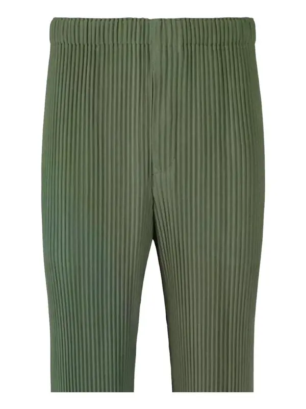 Issey Miyake Pleated Trousers - Green