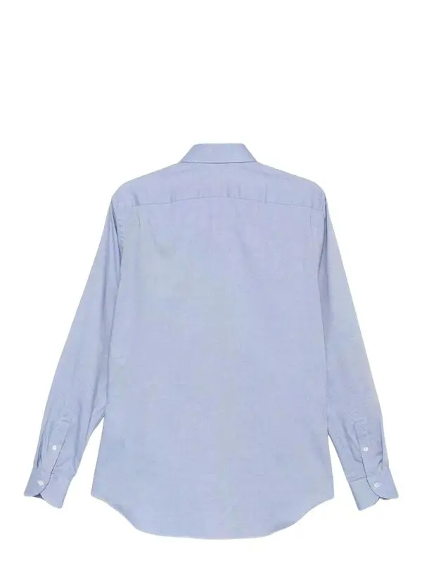 XACUS Classic-collar Long-sleeve Shirt - Blue