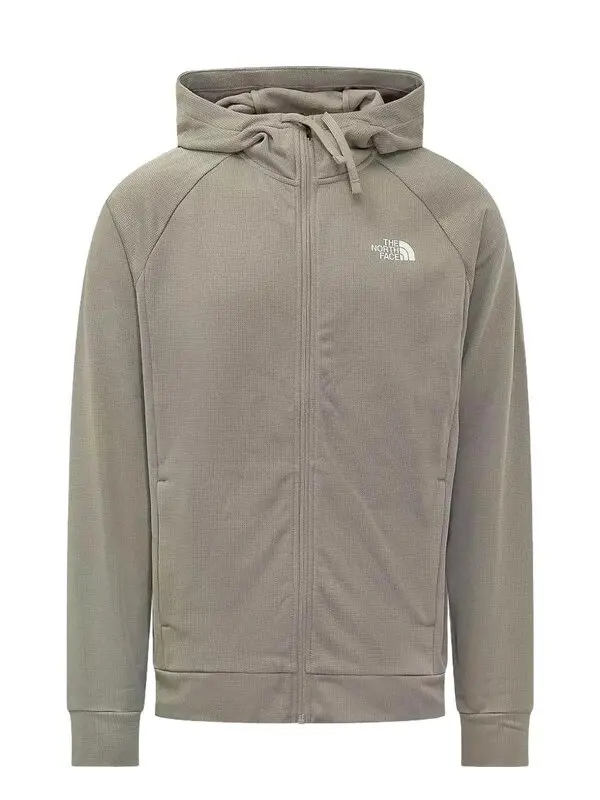 The North Face Logo-print Zip-up Hoodie - Neutrals