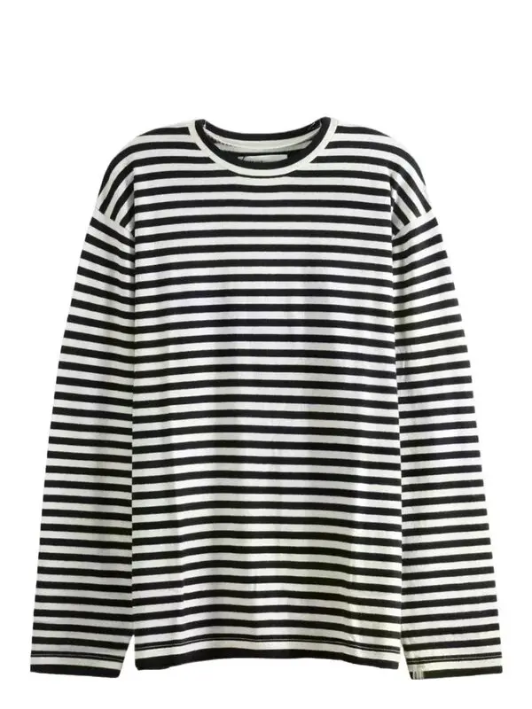 Extreme Cashmere N°452 Rock Striped Long-sleeve T-shirt - White