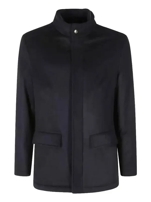 KIRED High-neck Flap-pocket Jacket - Blue