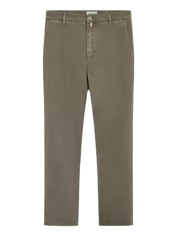 Jacob Cohen Cotton Trousers With Logo Patch - Grey