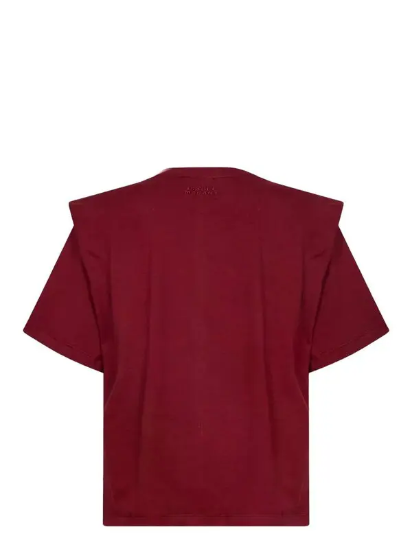 MARANT ETOILE Shoulder-pad T-shirt - Red