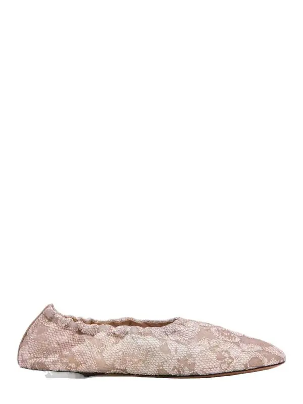 ODISSI Aicha Lace Ballet Flats - Pink