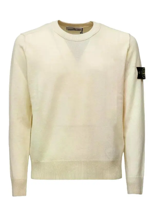 Stone Island Rws Geelong Wool Crew Neck Sweater - Neutrals