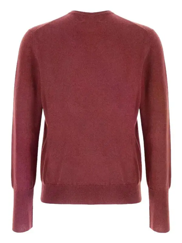 BALLANTYNE Cashmere Crew Neck Sweater - Red