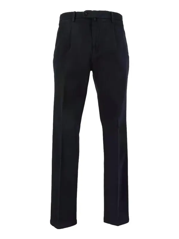 BRIGLIA 1949 Pleated Straight-leg Trousers - Blue