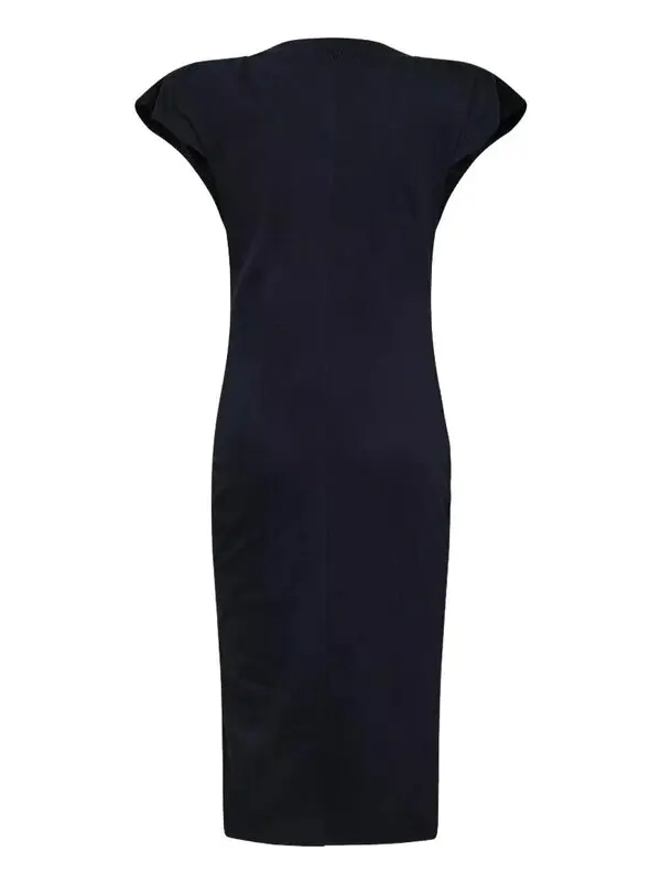 MARANT ETOILE Gathered Draped Maxi Dress - Black