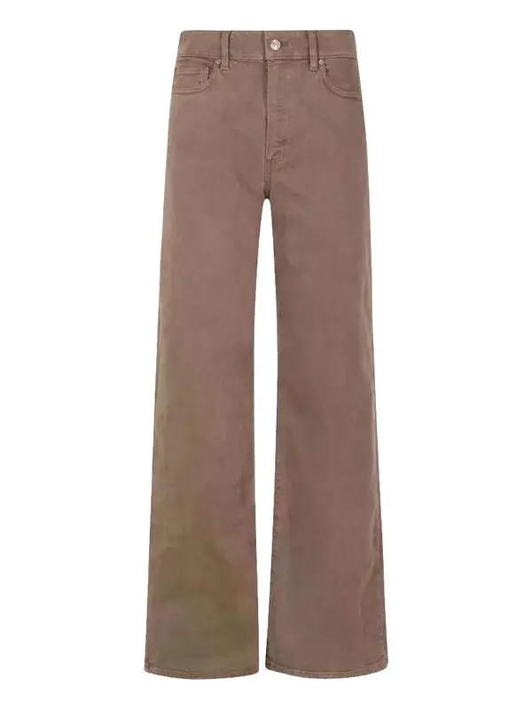 Paige Wide-leg Trousers - Brown