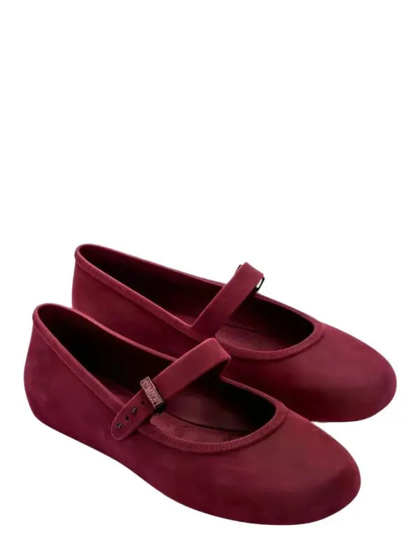 Melissa Soft Ballerina Velvet Ballet Flats - Red