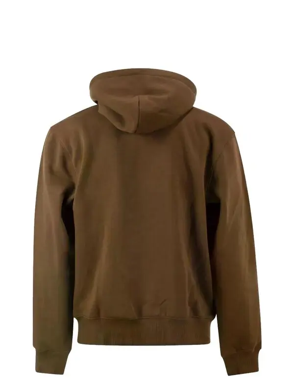 Carhartt Work In Progress Hooded Sweatshirt With Embroidered Logo - Brown