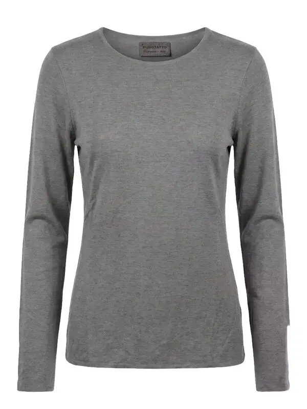 PUROTATTO Long-sleeve Sweater - Grey