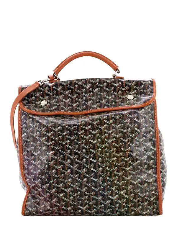 Goyard Saint Leger Briefcase Coated Canvas Backpack - Brown
