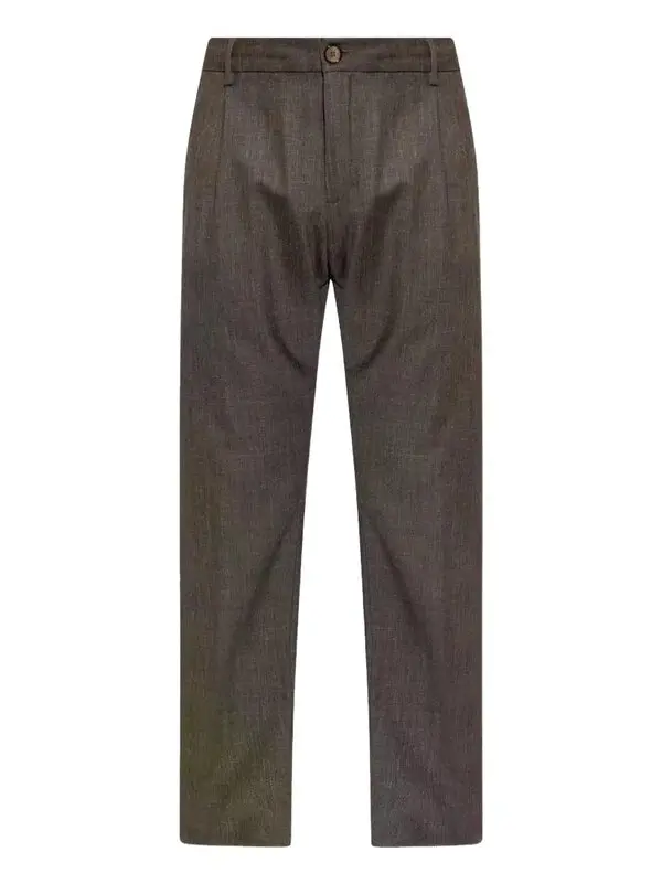 Paul & Shark Straight-leg Tailored Trousers - Brown