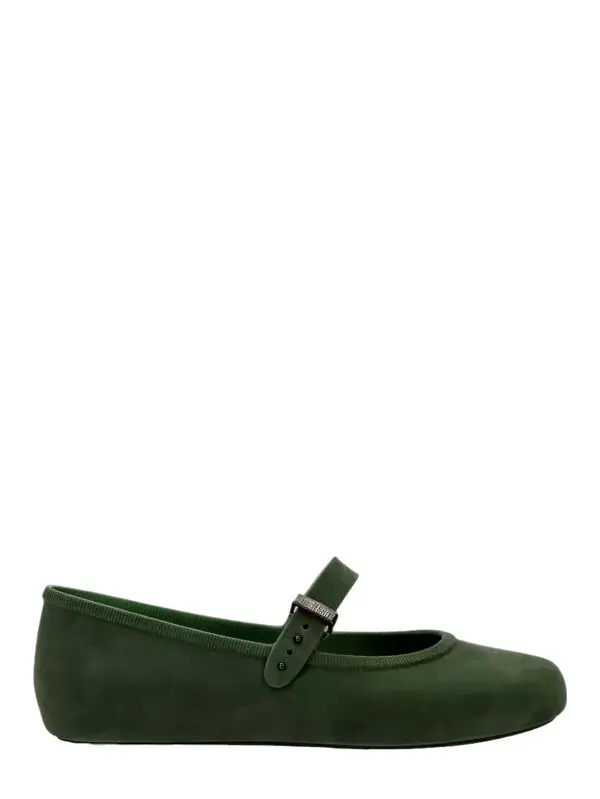 Melissa Soft Ballerina Velvet Ballet Flats - Green
