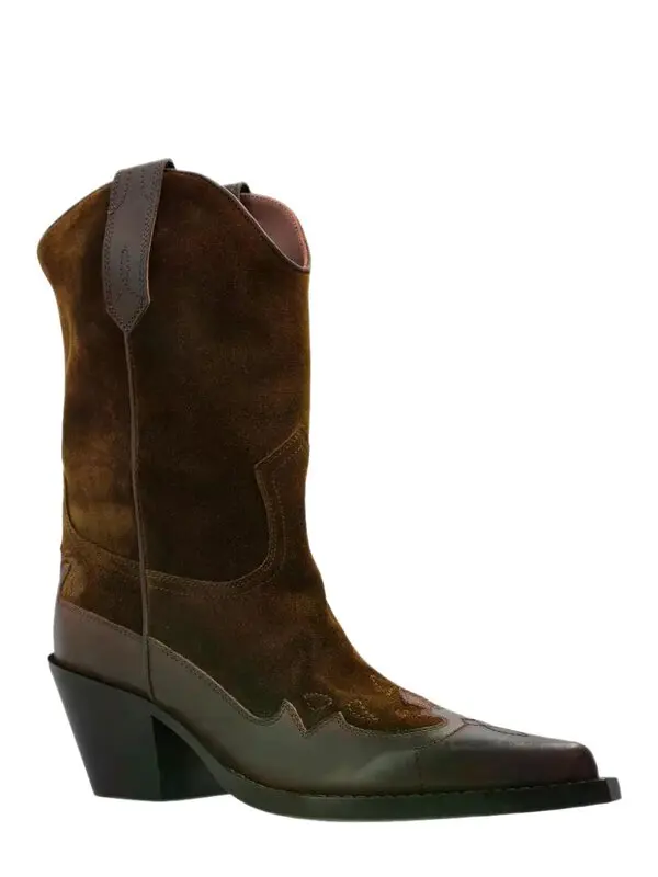 Paris Texas Dakota Cowboy Boots - Brown